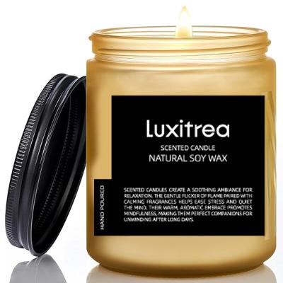 China Bar Decoration Scented Soy Wax Candle Tropical Orchard Peach Scented Candle for sale