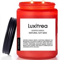 China Romantic Atmosphere Elegant Rose Scented Candle 19 Oz 2 Wick Long Lasting for sale