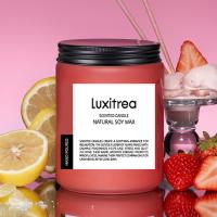 China Romantic Atmosphere Elegant Rose Scented Candle 19 Oz 2 Wick Long Lasting for sale