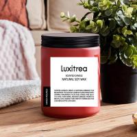 China Romantic Atmosphere Elegant Rose Scented Candle 19 Oz 2 Wick Long Lasting for sale