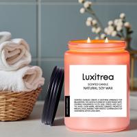 China Luxitrea Candle Lemon and Vanilla Scented Candle Scented Soy Wax Candle 14oz 2 Wick 110 Hours Long Lasting Candle for sale