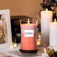 China 21oz Large Jar Candle With Crackling Wick Romantic Floral Fruity Aroma Rose Scented Candle for sale