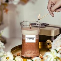 China Matterlab Latte Scented Candle Hourglass Jar With Crackling Wick 21oz for sale