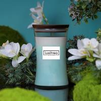 China Large Glass Jar Ocean Scented Candles With Paraffin Wax For Aromatherapy for sale