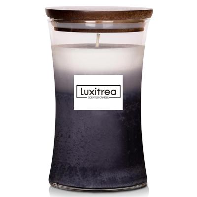 China Customizable Large Jar Candle 21oz Laurel Leaf And Blackberry Scented Candle for sale