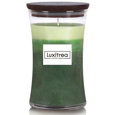 China Luxury Green Tea Scented Candle 21oz 150 Hours Burn Time Vintage Apothecary Style for sale