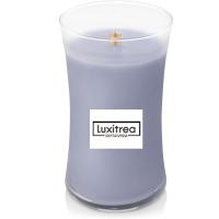 China Purple Dust Sparkling Large Glass Jar Candle 21oz For Bedtime Serenity Ritual‌ for sale