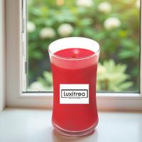 China Paraffin Wax Large Jar Candle Large 21oz Vine Shadow Rose Colored Glasses Candle for sale