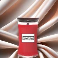 China Paraffin Wax Large Jar Candle Large 21oz Vine Shadow Rose Colored Glasses Candle for sale