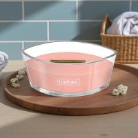 China Pink Aromatherapy Scented Candle 16oz Eco Friendly Customized For Gift for sale