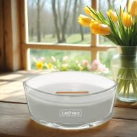 China Fir Forest Glass Jar Scented Candle Safety Non Toxic With Heat Resistant Jar for sale