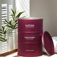 China Freesia Cornflower Hibiscus Tin Jar Candle for Air Fragrance Freshening for sale