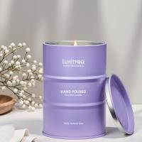 China Osmanthus Iris Neroli Metal Jar Candle 80 Hours 18 Oz Customizable For Decoration Gift for sale