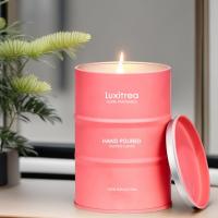 China Customizable 18 Oz Vanilla Scented Candle Rosemary Thyme Sage With Tin Jar for sale