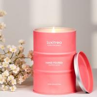 China Customizable 18 Oz Vanilla Scented Candle Rosemary Thyme Sage With Tin Jar for sale