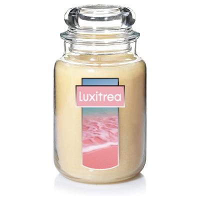 China Amber Bottled Up Scented Candles Champagne Cedar Glass Jar Candle for relaxation for sale