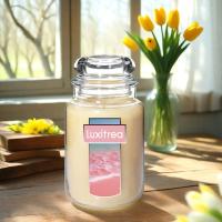 China Amber Bottled Up Scented Candles Champagne Cedar Glass Jar Candle for relaxation for sale