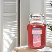 China Beautiful Clean Burning Fruit Scented Candles For Peach Strawberry Coconut for sale
