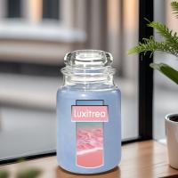 China Pineapple Mint Glass Bottle Candle Ginger Citrus Fir And Pine Needle Fragrance for sale