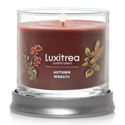 China Fir Amber Bottled Up Scented Candles 35 Hours 10 Oz Guaiac Wood Candle for sale