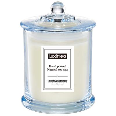 China Lead-free Cotton Wick Glass Jar Scented Candle Pricerange 30 to 40 Suitable for Hotels Retail Shops and Wellness Centers for sale