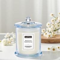 China Lead-free Cotton Wick Glass Jar Scented Candle Pricerange 30 to 40 Suitable for Hotels Retail Shops and Wellness Centers for sale