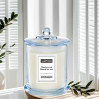 China Lead-free Cotton Wick Glass Jar Scented Candle Pricerange 30 to 40 Suitable for Hotels Retail Shops and Wellness Centers for sale