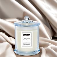 China Lead-free Cotton Wick Glass Jar Scented Candle Pricerange 30 to 40 Suitable for Hotels Retail Shops and Wellness Centers for sale