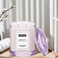 China 3.5 X 3.5 X 4 Inches Luxury Scented Candle Handmade Designed to Create Calming Atmosphere in Wellness Centers for sale