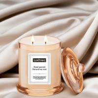 China 50 Hours Burntime Luxury Jar Candle 8 Oz Lead-free Cotton Wick Long Lasting Scented Candle for Home Decor and Relaxation for sale