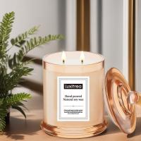 China 50 Hours Burntime Luxury Jar Candle 8 Oz Lead-free Cotton Wick Long Lasting Scented Candle for Home Decor and Relaxation for sale