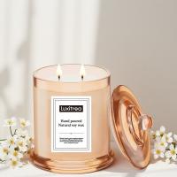 China 50 Hours Burntime Luxury Jar Candle 8 Oz Lead-free Cotton Wick Long Lasting Scented Candle for Home Decor and Relaxation for sale