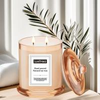 China 50 Hours Burntime Luxury Jar Candle 8 Oz Lead-free Cotton Wick Long Lasting Scented Candle for Home Decor and Relaxation for sale