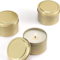 China Bergamot Metal Jar Candle Muskmelon Misty Forest 80 Hours Long Burning Time 4 Oz for sale