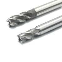 China HSS straight shank 4-flute end mill for sale