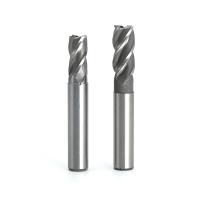 China HSS straight shank 4-flute end mill for sale