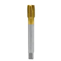 China Tap for metric thread for through hole straight flute spiral web thining of chamfer M243 M35 TiN coating DIN376 for sale