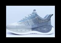China Fasten Men's Casual Running Shoes Breathable Textile Mesh Rubber Sole Lace-up Sports Shoes OEM Custom for sale