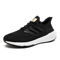 China Custom OEM Fly Knit Breathable Running Shoes for Men Euro Size 39-44 TPR Rubber Outsole for sale