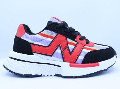China Classic Sporty Corduroy Sneakers for Kids Air Mesh Lining Cushioned Insole Size 24-36 for sale