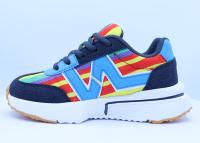 China Classic Sporty Corduroy Sneakers for Kids Air Mesh Lining Cushioned Insole Size 24-36 for sale