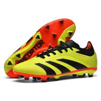 China Unisex AG Indoor Soccer Shoes TPU Fly Knit Upper TPR Rubber Outsole Size 35-45 for sale