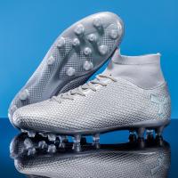 China AG Soccer Shoes Rubber Outsoles EVA Insoles Unisex Football Boots Size 35-45 for sale