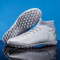 China AG Soccer Shoes Rubber Outsoles EVA Insoles Unisex Football Boots Size 35-45 for sale