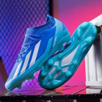 China Unisex AG Soccer Cleats Low-Top Artificial Turf Football Shoes Size 35-45 TPR Outsole for sale