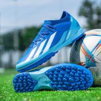 China Unisex AG Soccer Cleats Low-Top Artificial Turf Football Shoes Size 35-45 TPR Outsole for sale