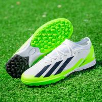 China Unisex AG Soccer Cleats Low-Top Artificial Turf Football Shoes Size 35-45 TPR Outsole for sale