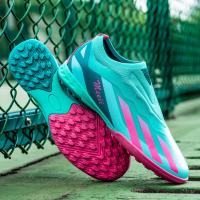 China Unisex AG Soccer Cleats Low-Top Artificial Turf Football Shoes Size 35-45 TPR Outsole for sale