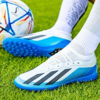 China Unisex AG Soccer Cleats Low-Top Artificial Turf Football Shoes Size 35-45 TPR Outsole for sale