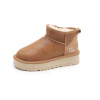 China Thick Sole Height Increasing Snow Boots Women Winter Wool Lining Waterproof TPR Outsole Size 35-40 for sale